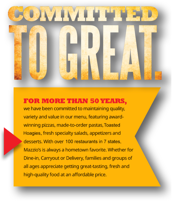 Mazzio's | Our Success Depends on You, So Give Us Feeback Here