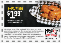 Wings - Mazzios Pizza